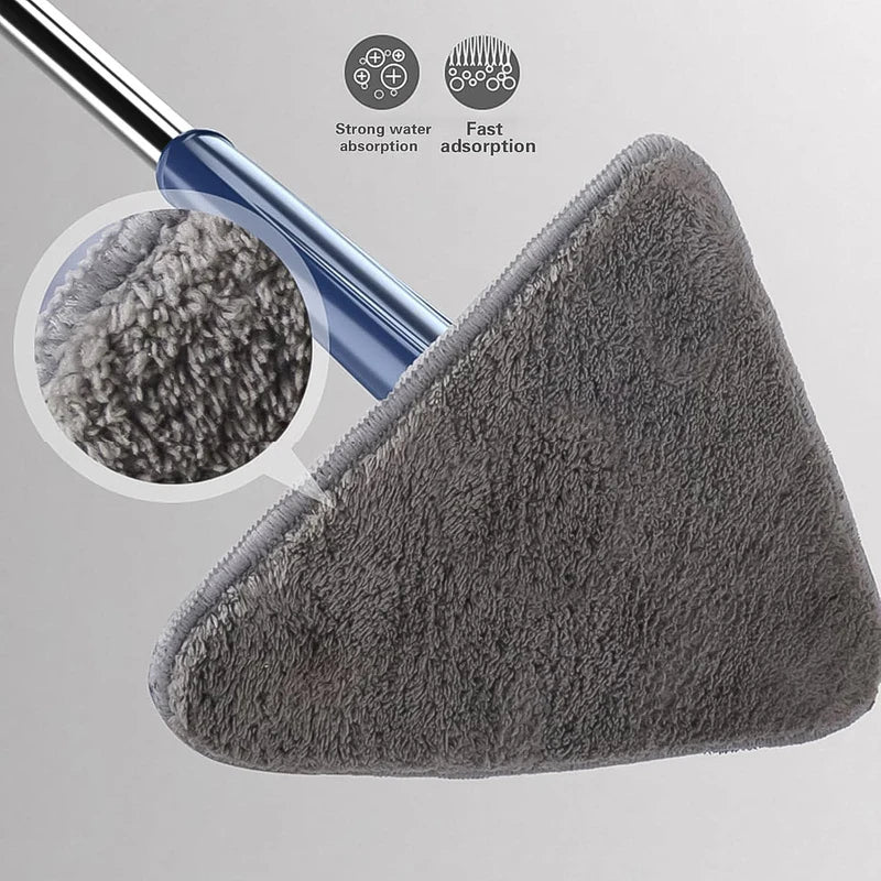 360° Rotatable Mop Triangle Mop with Long Handle (1 Pc / 113 Cm) – toGomart